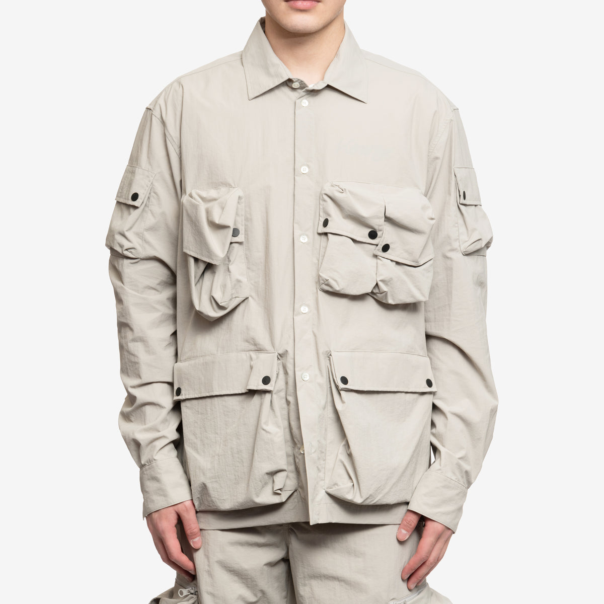 BOTTER for Mens Utility Pocket Shirt in Beige