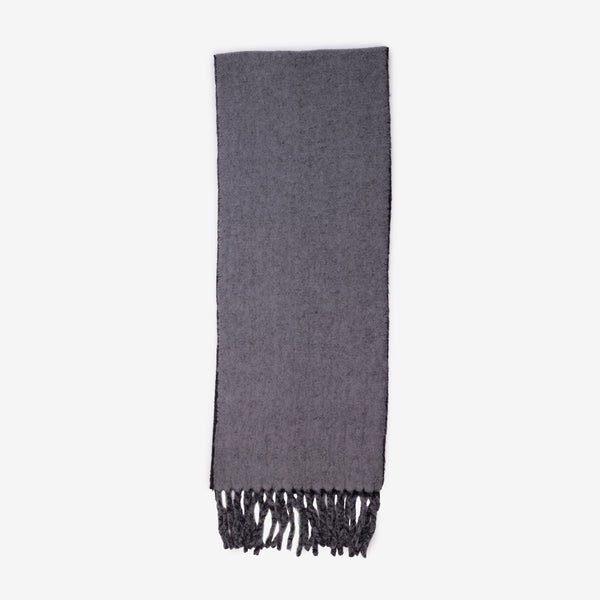 AMI Paris Brand Scarf AMI Label Bicolor Scarves in Black