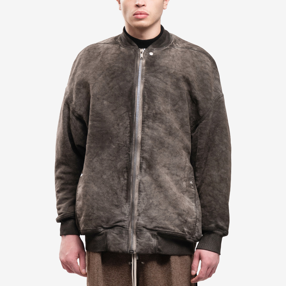 Rick Owens DRKSHDW Mens Jumbo Flight Bomber Jacket in Dust