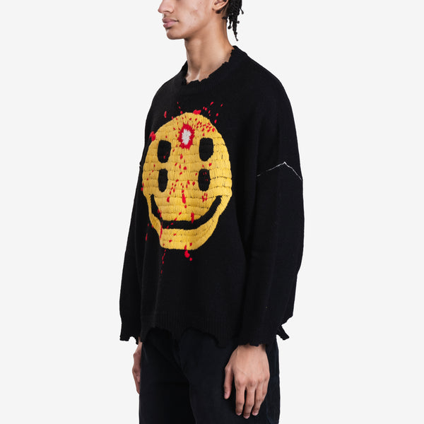 Mens Saint Mxxxxxx Cactus Plant Flee Market Smile Sweater in Black