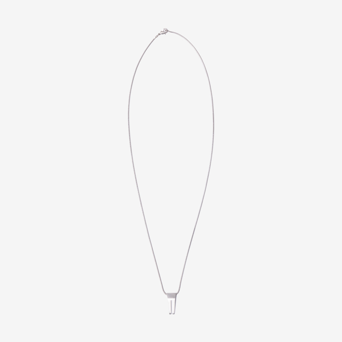 Unisex Rick Owens Mini Open Trunk Charm Necklace in Palladio