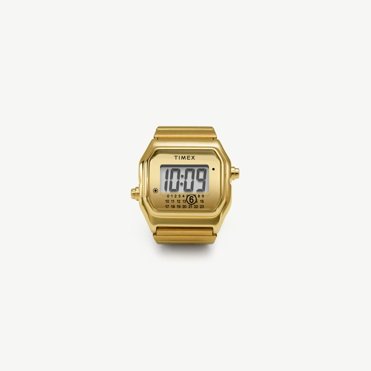 Maison Margiela MM6 Timex T80 Ring Watch in Gold