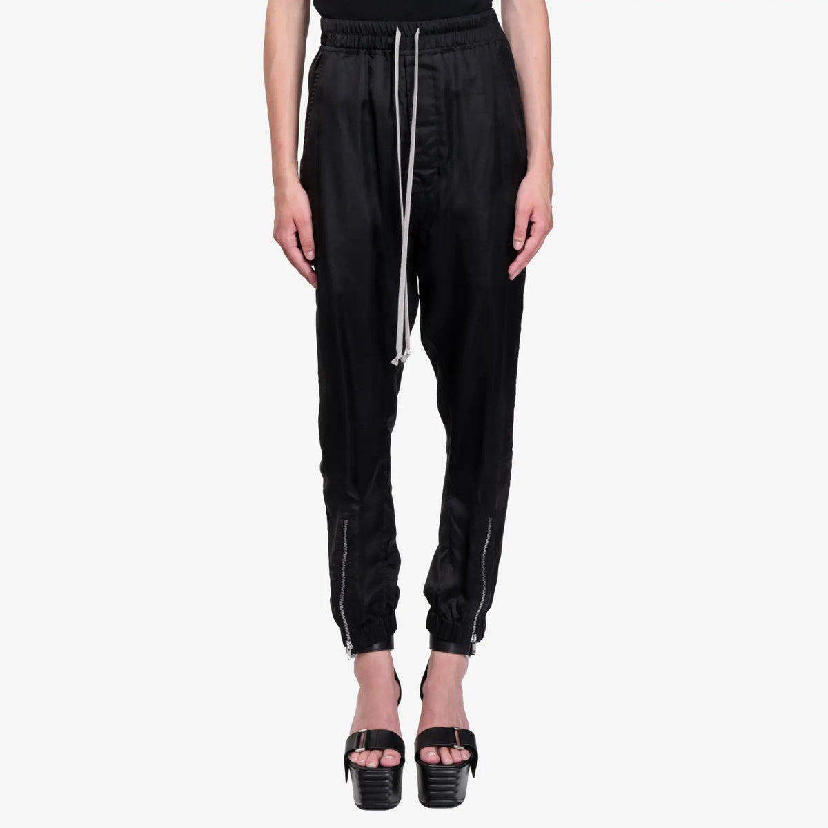 Rick Owens Womens Tecuatl Track Pants Black | Feuille